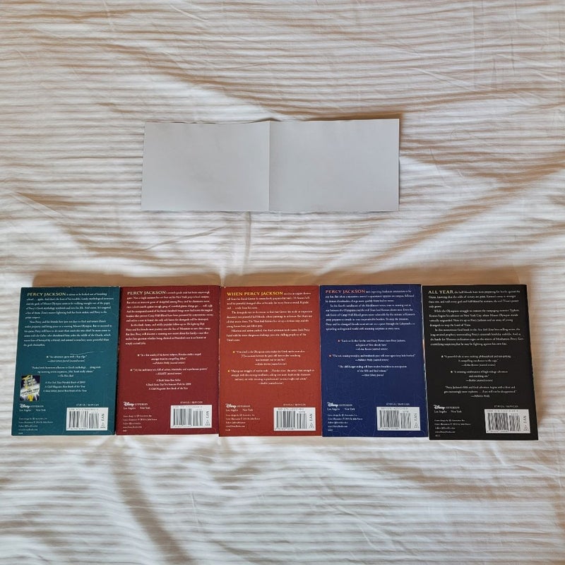 Percy Jackson And The Olympians 5 Book Paperback Boxed Set New Covers
