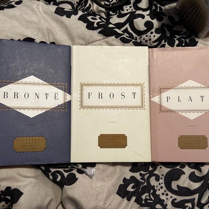 3 Everyman’s Library Pocket Poets BUNDLE by Robert Frost, Sylvia Plath ...