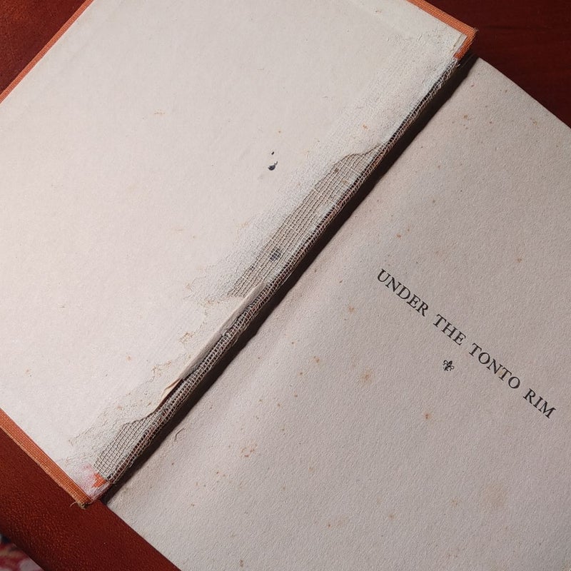 Under the Tonto Rim by Zane Grey, Hardcover | Pangobooks