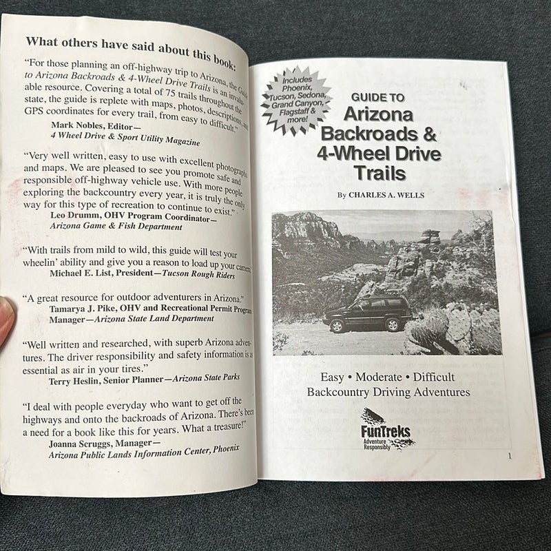 Guide to Arizona Backroads and 4-Wheel Drive Trails by Charles A. Wells