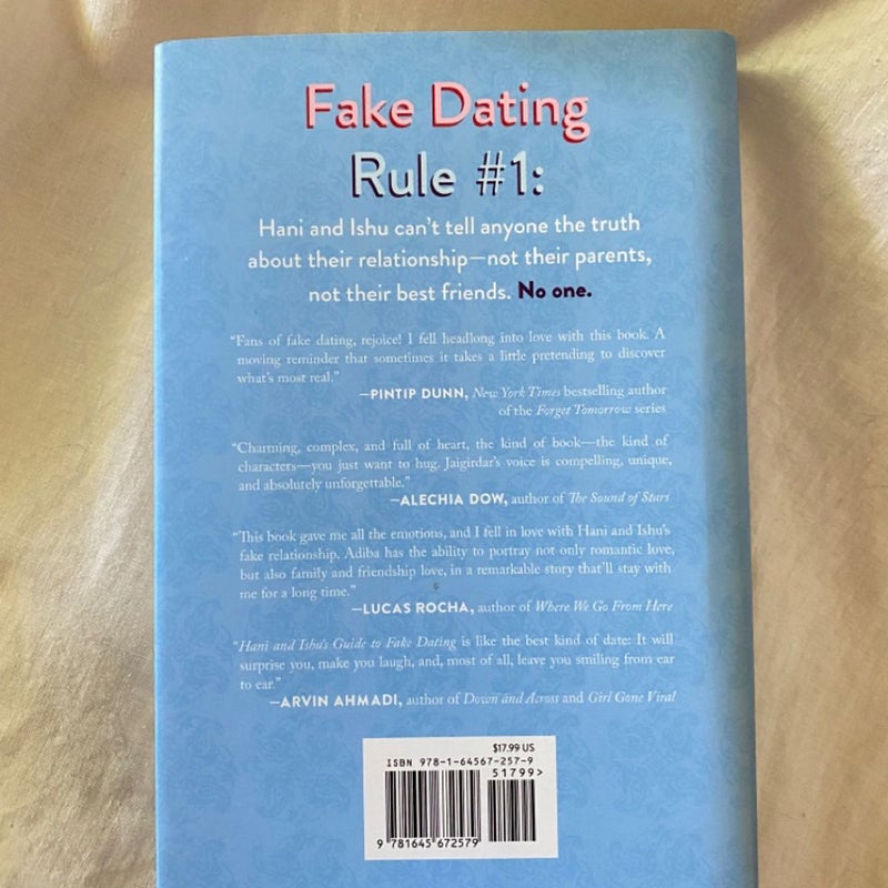 Hani and Ishu's Guide to Fake Dating by Adiba Jaigirdar, Hardcover ...