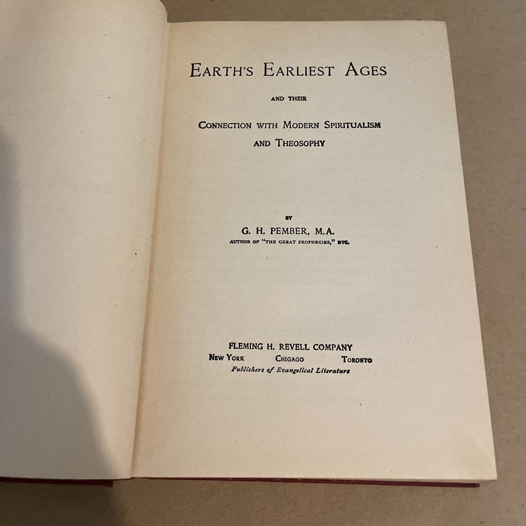 Earth’s Earliest Ages by G. H. Pember, Hardcover | Pangobooks
