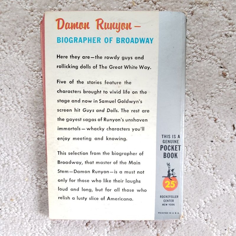Guys and Dolls (1st Pocket Books Printing, 1955) by Damon Runyon ...