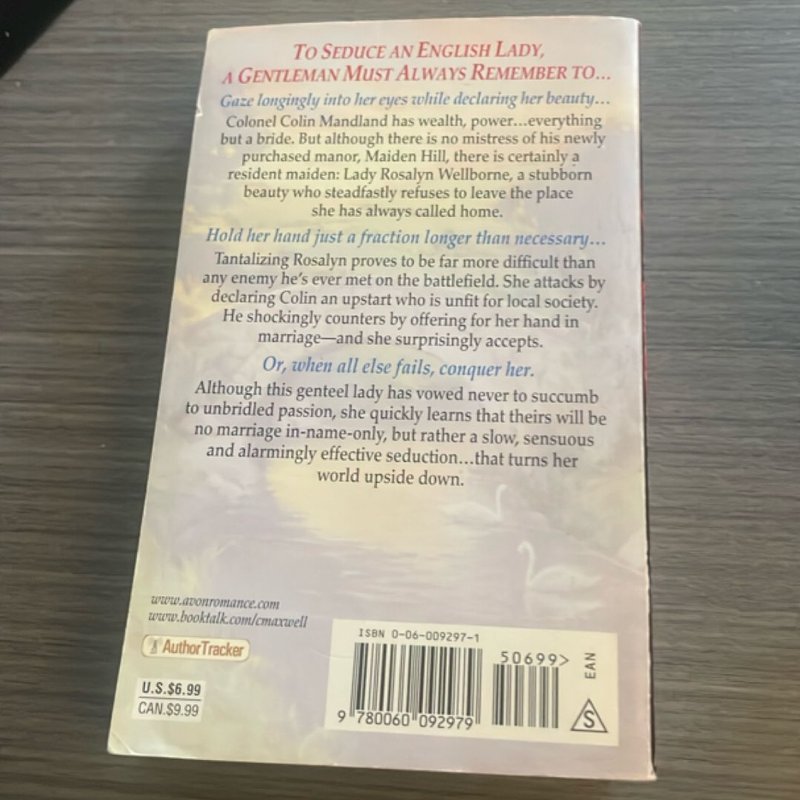 The Seduction of an English Lady by Cathy Maxwell
