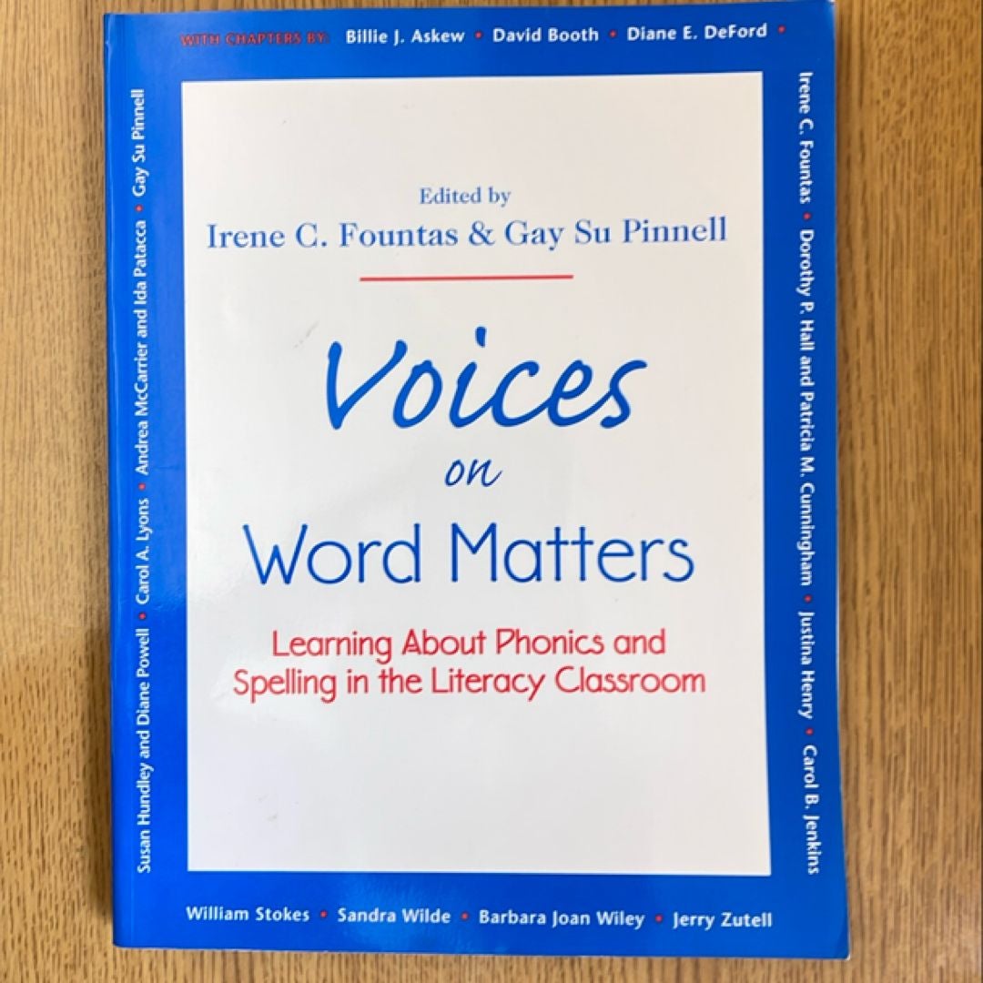 Voices on Word Matters by Irene Fountas