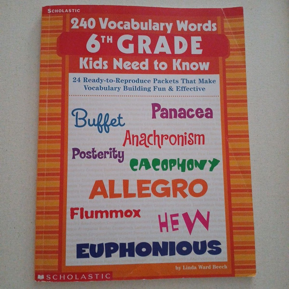 240 Vocabulary Words 6th Grade Kids Need to Know by Linda Ward Beech