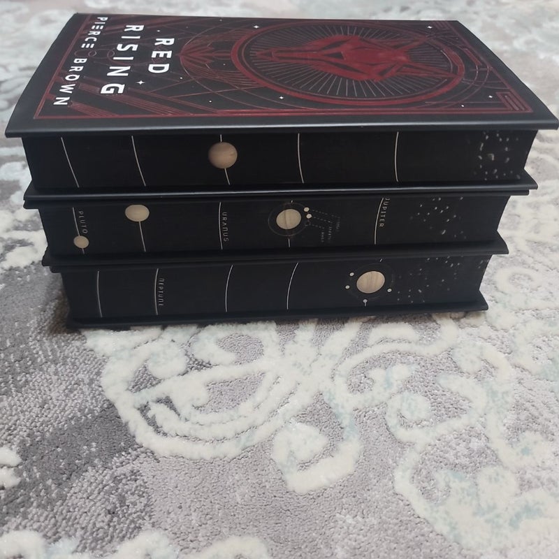 Fairyloot Red Rising Iron Editions Books 1-3 by Pierce Brown, Hardcover ...