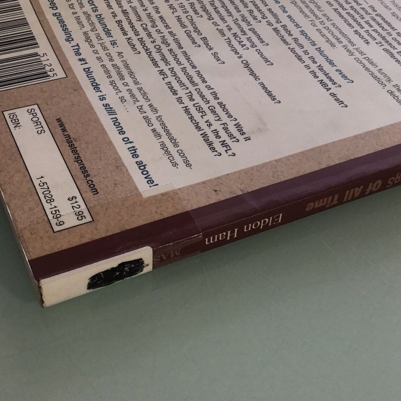 The 100 Greatest Sports Blunders of All Time by Eldon L. Ham, Paperback ...