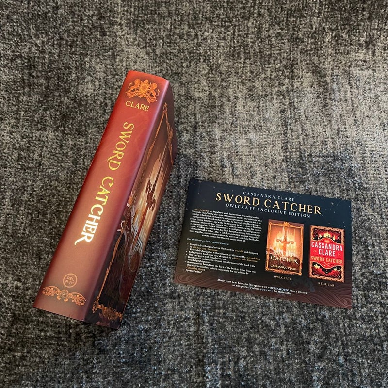 Sword Catcher OwlCrate special edition with sprayed edges by Cassandra ...