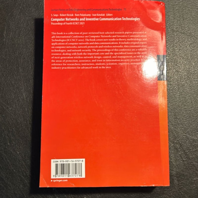 Computer Networks and Inventive Communication Technologies by S. Smys