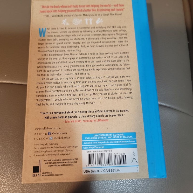 How to Be Alive by Colin Beavan