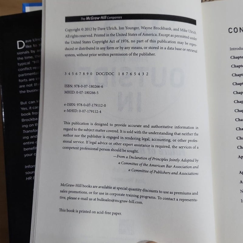 HR from the Outside in: Six Competencies for the Future of Human ...