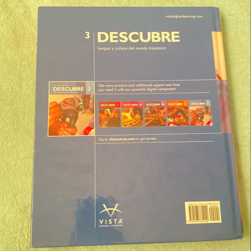 Descubre 3 by Vista Higher Learning, Hardcover | Pangobooks