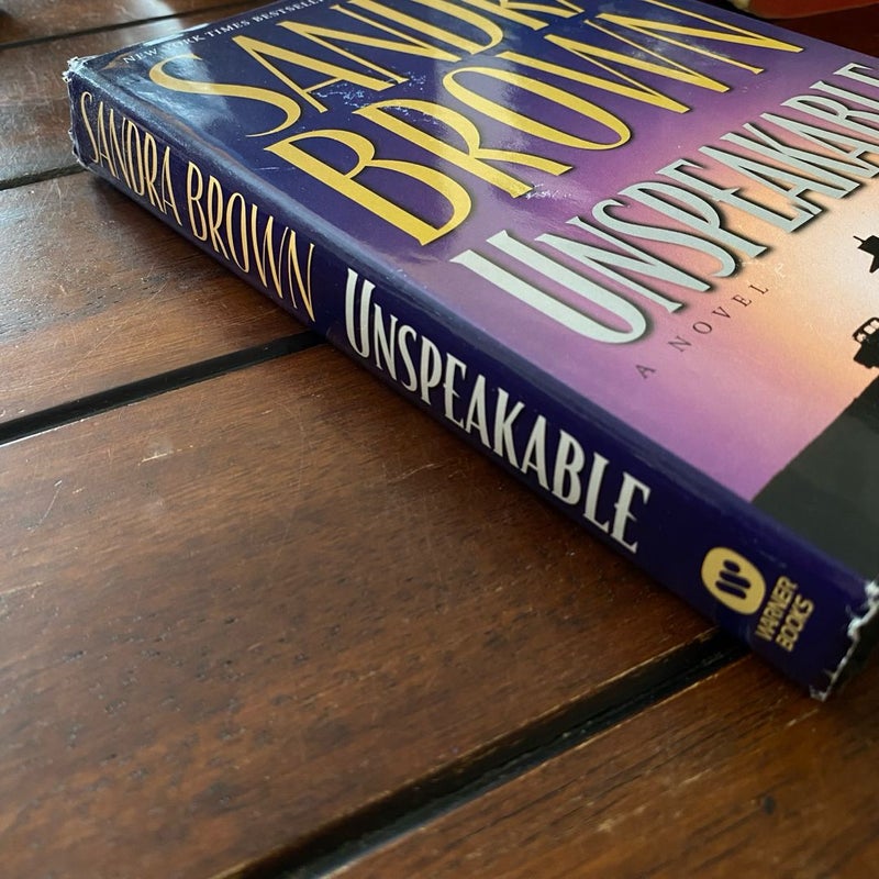 Unspeakable by Sandra Brown, Hardcover | Pangobooks