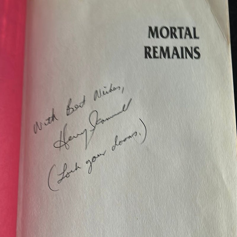 Mortal Remains by Henry Scammell
