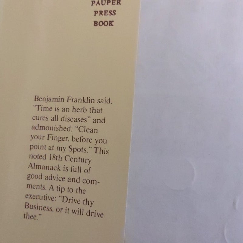 Poor Richard's Almanack by Benjamin Franklin, Hardcover | Pangobooks