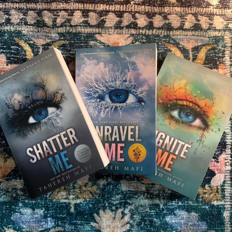 Shatter Me Series #1-3 Shatter Me, Unravel Me, Ignite Me by Tahereh ...