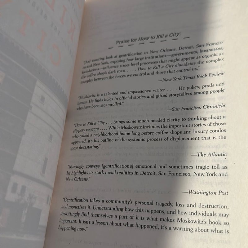 How to Kill a City by P. E. Moskowitz, Paperback | Pangobooks