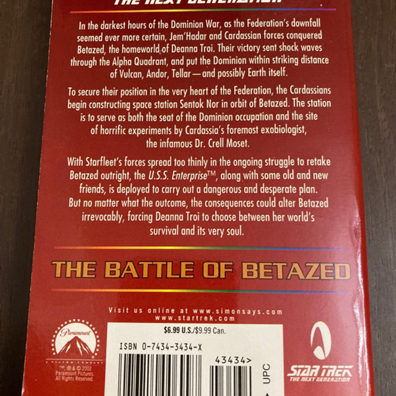 The Battle of Betazed by Susan Kearney, Charlotte Douglas