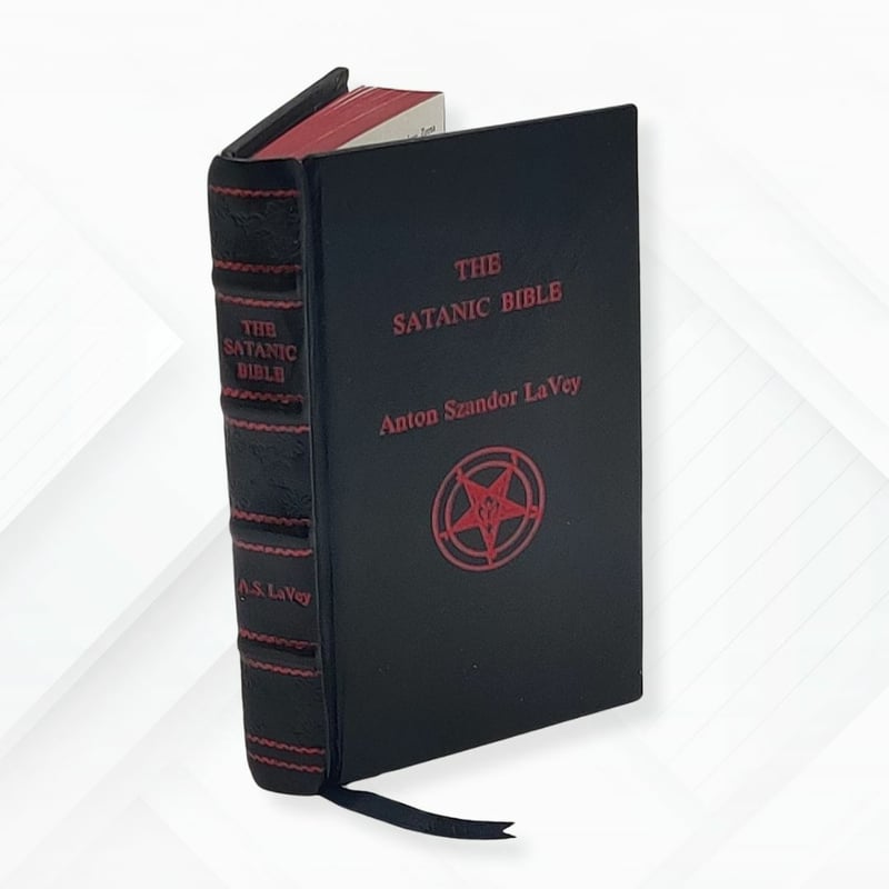 The Satanic Bible by Anton Szandor LaVey Leather Bound by Anton Szandor ...