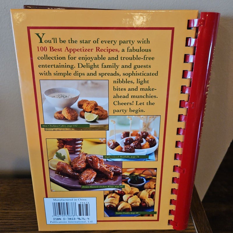 100 BEST APPETIZER RECIPES by Publications International, Hardcover ...