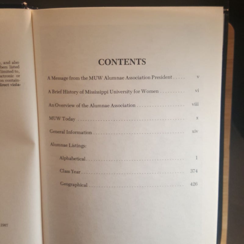 Mississippi University for women alumni directory 1988 by Various ...