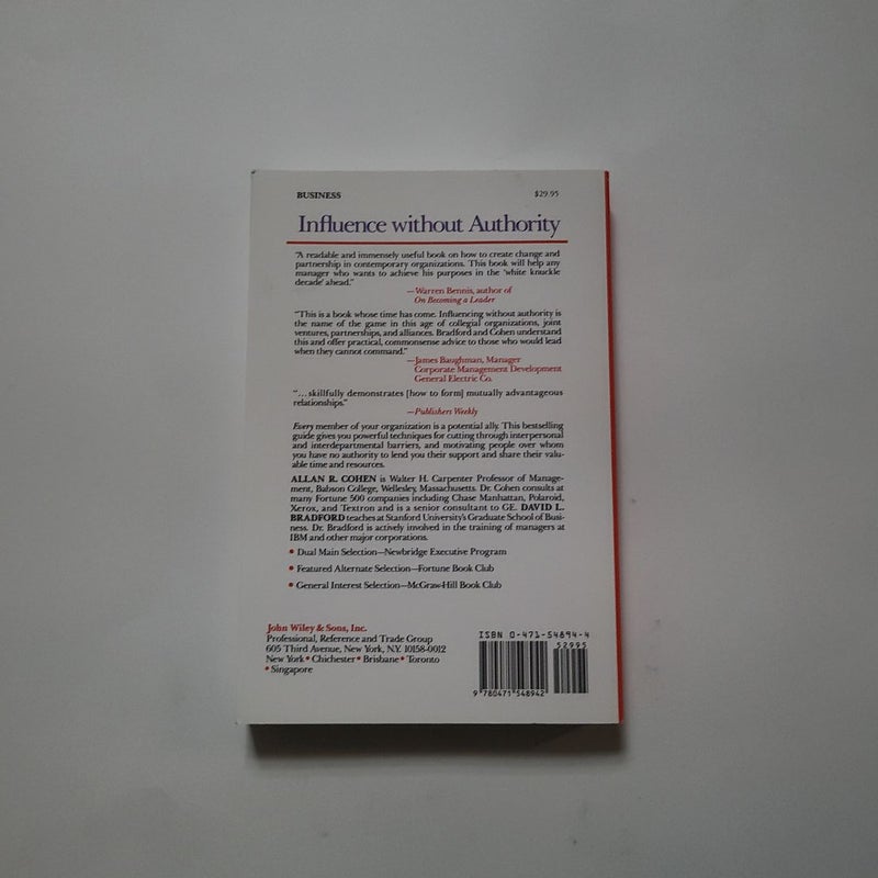 Influence Without Authority by Allan R. Cohen, Paperback | Pangobooks