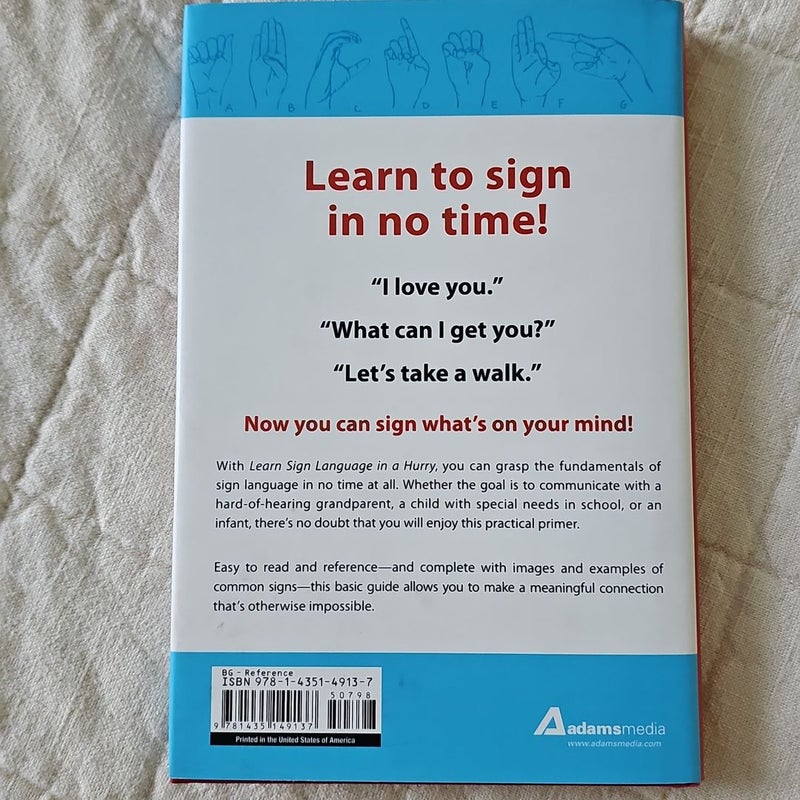 Learn Sign Language in A Hurry by Irene Duke, Hardcover | Pangobooks