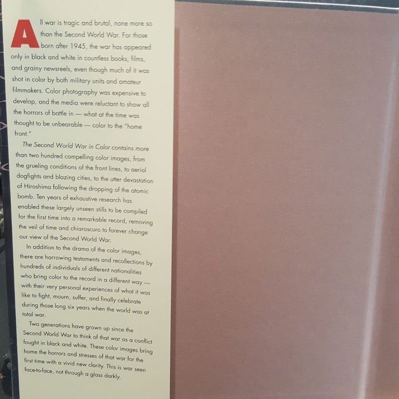 The Second World War in Color by Stewart Binns, Adrian Wood