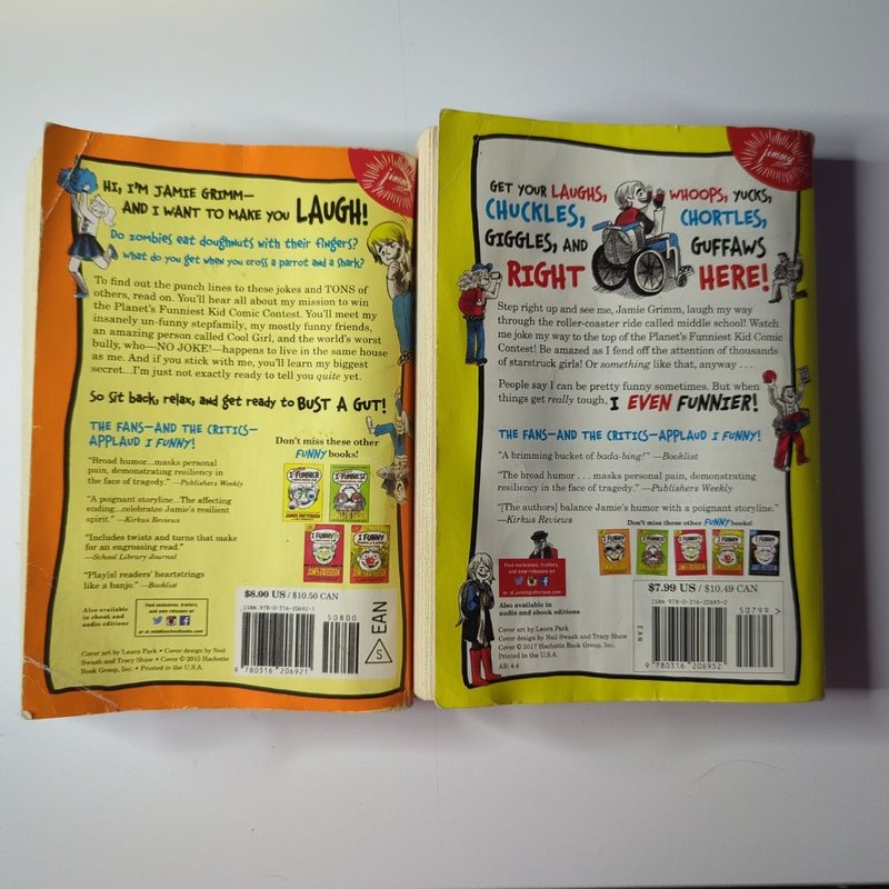 I Funny, A Middle School Story (2 BOOK BUNDLE) by James Patterson ...