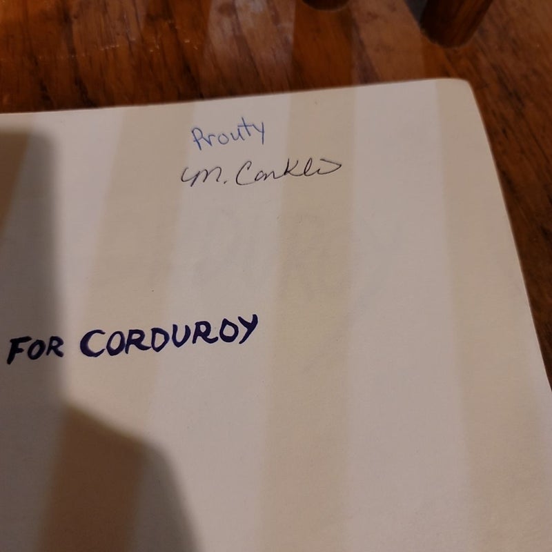 A Pocket For Corduroy (by Don Freeman) by Don Freeman, Paperback ...