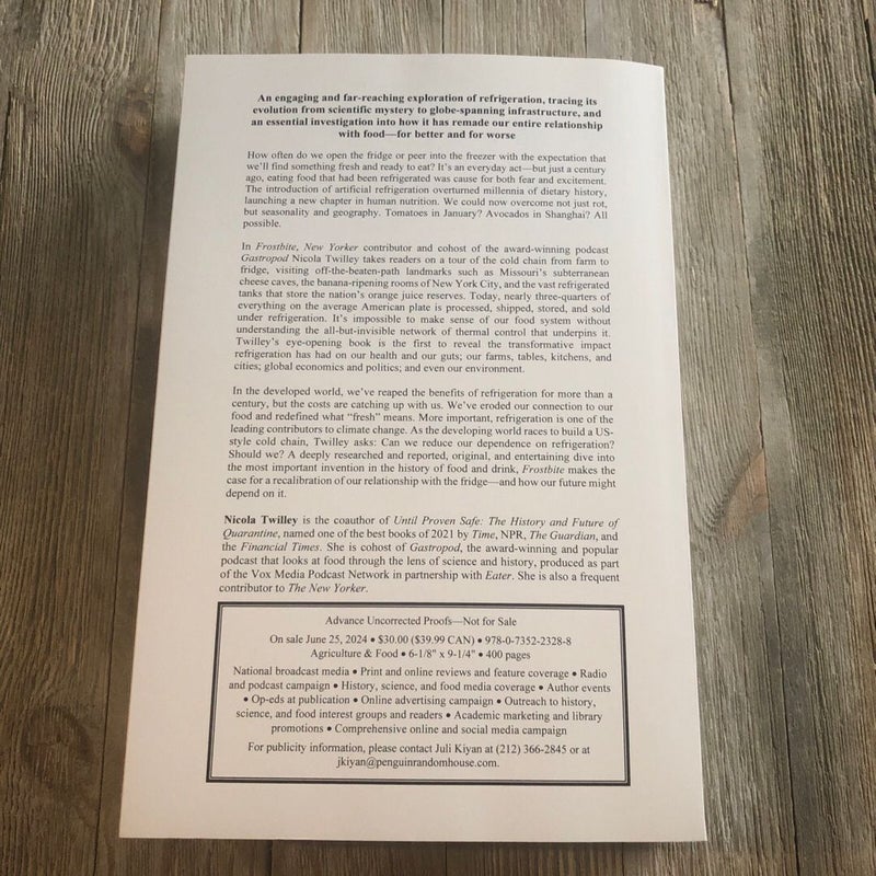 Frostbite by Nicola Twilley , Paperback | Pangobooks