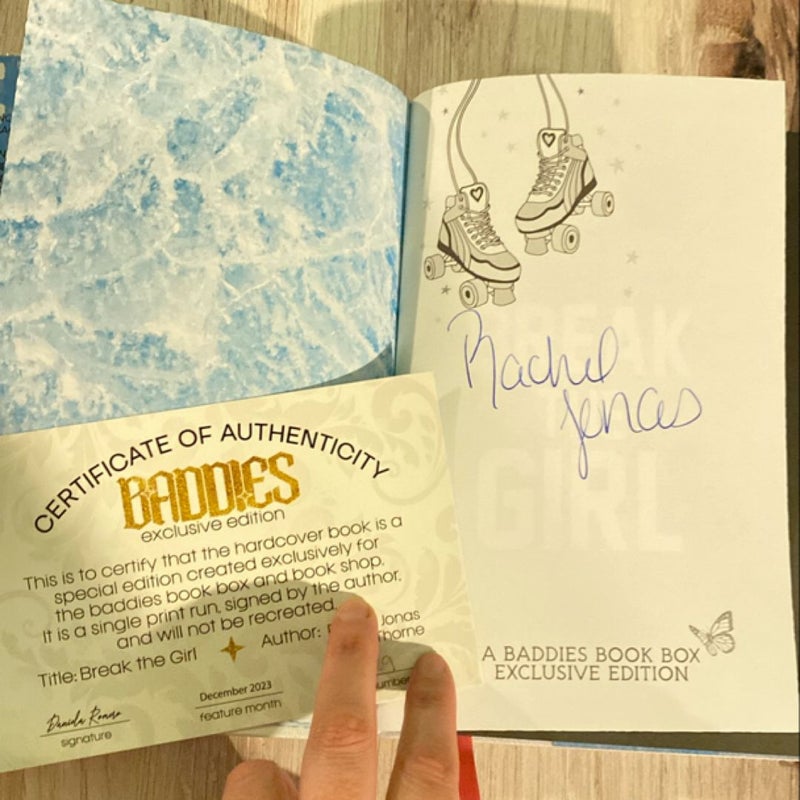 Break the Girl - signed Baddies Box edition by Rachel Jonas, Hardcover ...