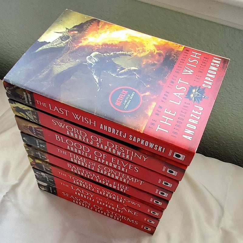 The Witcher Complete 8 Books Series by Andrzej Sapkowski, Paperback ...