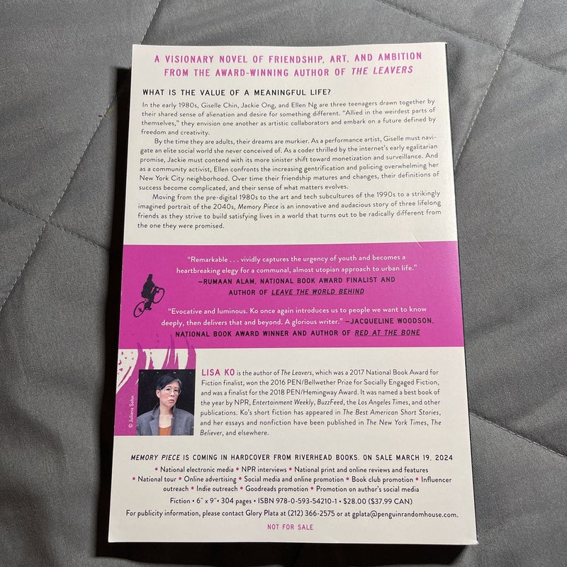 Memory Piece ARC by Lisa Ko, Paperback | Pangobooks