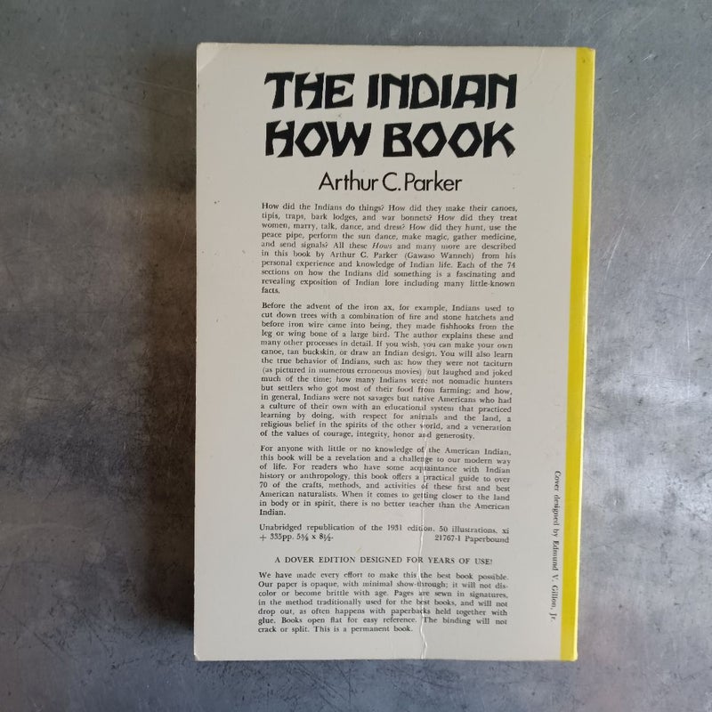 The Indian How Book by Arthur C. Parker, Paperback | Pangobooks
