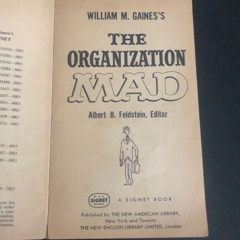The Organization MAD / A Signet Book by William M. Gaines’s, Paperback ...