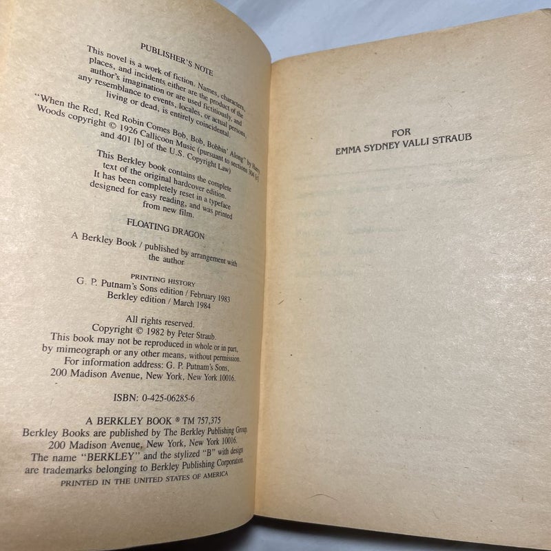 Floating Dragon by Peter Straub, Paperback | Pangobooks