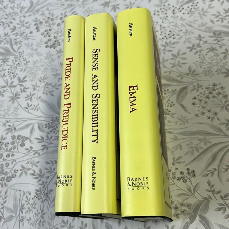 Pride and Prejudice, Sense and Sensibility and Emma Hardcover Bundle by ...