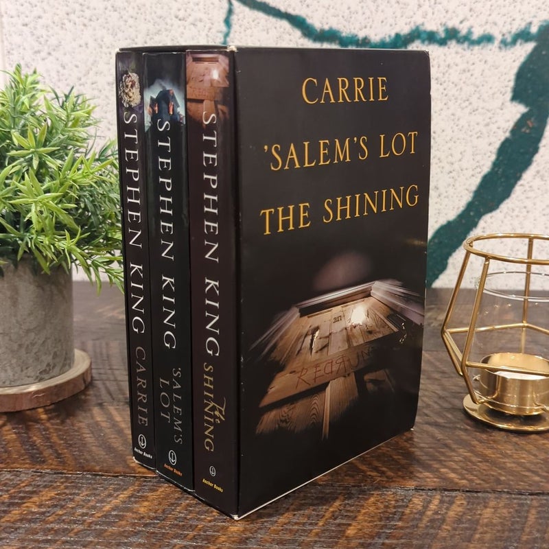 Stephen King Three Classic Novels Box Set: Carrie, 'Salem's Lot, the ...