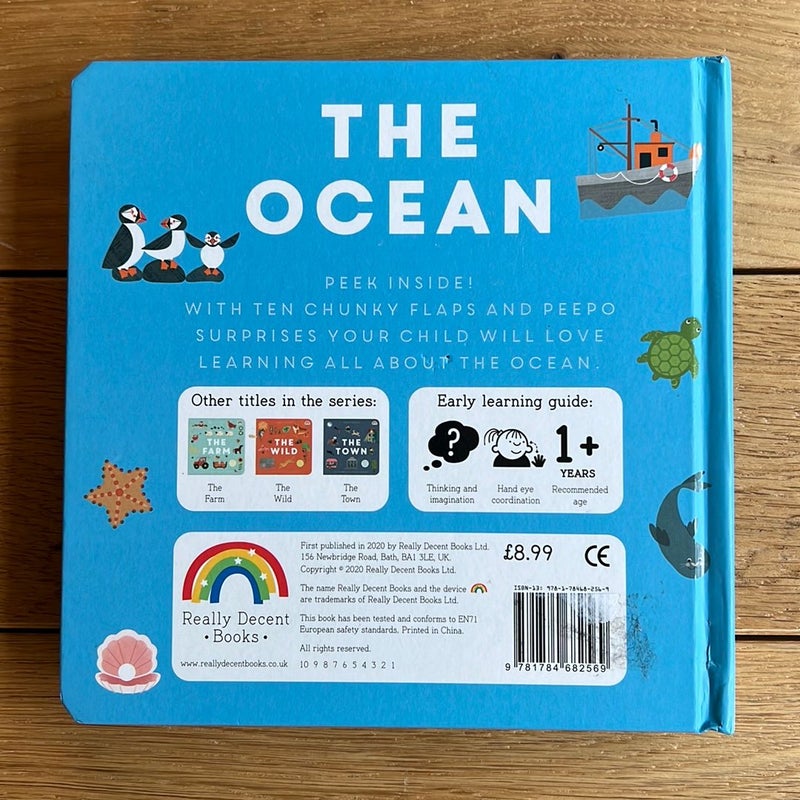 Peek Inside - the Ocean by Fiona Powers, Hardcover | Pangobooks