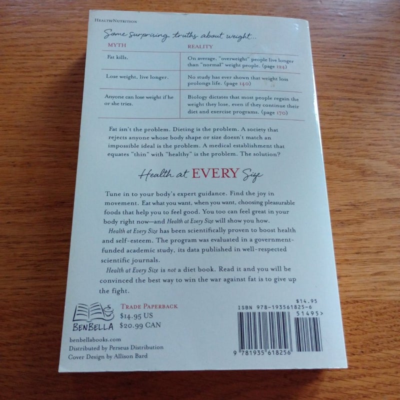 Health at Every Size by Linda Bacon, Lindo Bacon