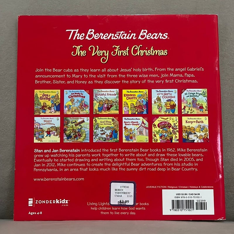 The Berenstain Bears, the Very First Christmas by Jan Berenstain, Mike ...