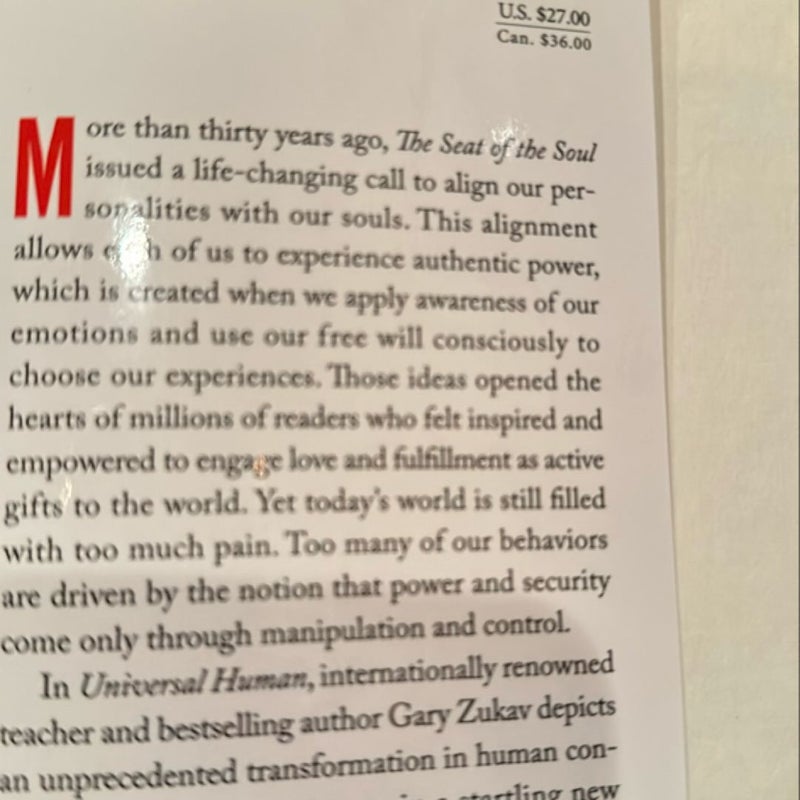 Universal Human by Gary Zukav