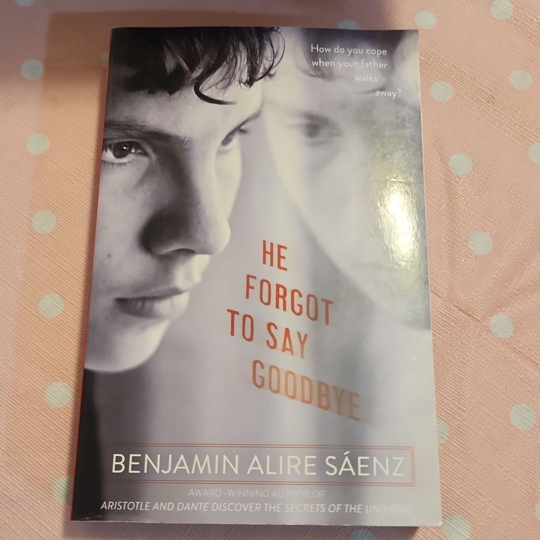 He Forgot to Say Goodbye by Benjamin Alire Sáenz, Benjamin Alire Sáenz
