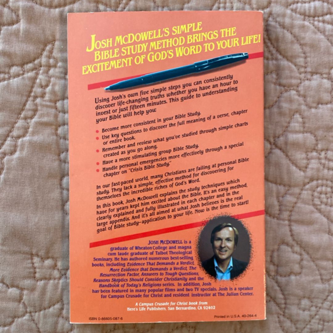 Josh McDowell's Guide to Understanding Your Bible by Josh McDowell