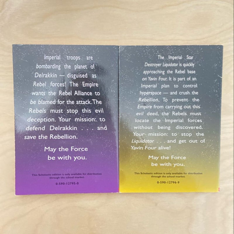 Star Wars Missions Lot of Books #1 to #6 by Ryder Windham; Dave ...