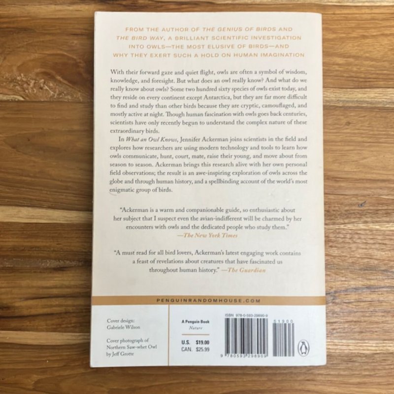 What an Owl Knows by Jennifer Ackerman