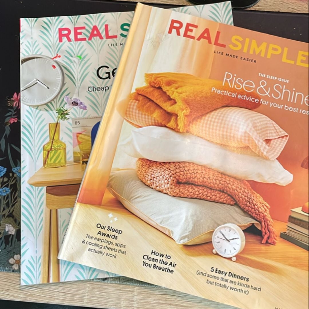 2 Real Simple Magazines by Real Simple, Paperback | Pangobooks