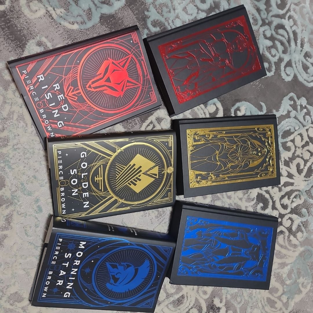 Fairyloot Red Rising Iron Editions Books 1-3 by Pierce Brown, Hardcover ...